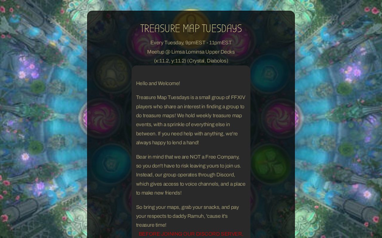 Treasure Map Tuesdays